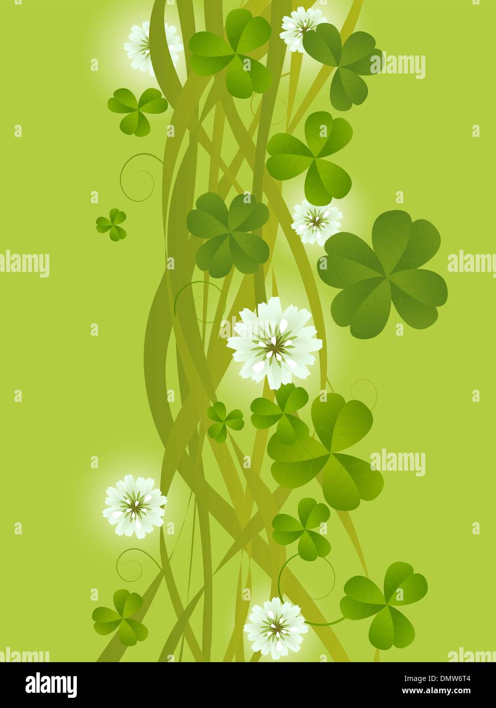Bunch of clovers Stock Vector Images - Alamy