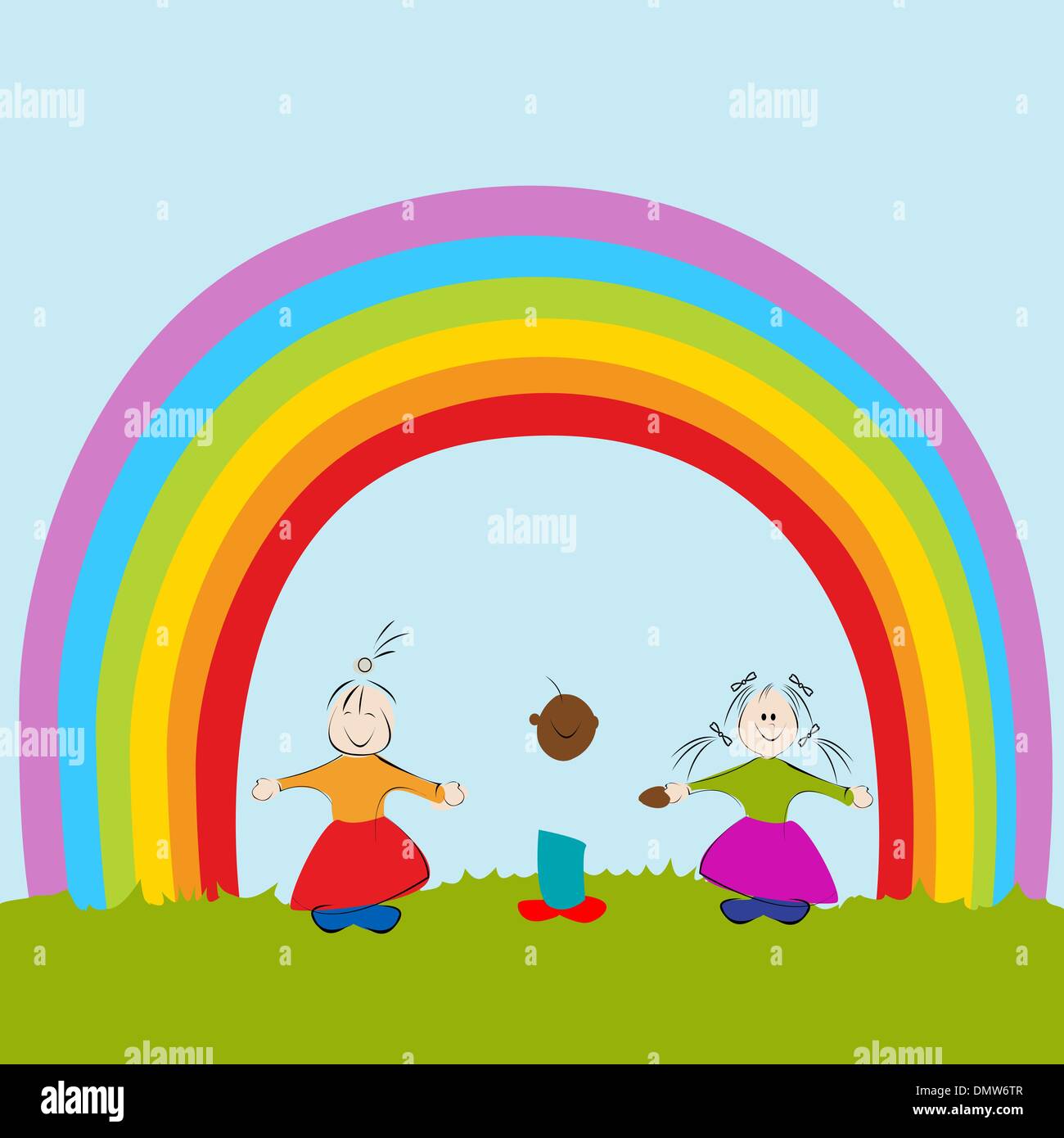 Rainbow black clouds Stock Vector Images - Alamy