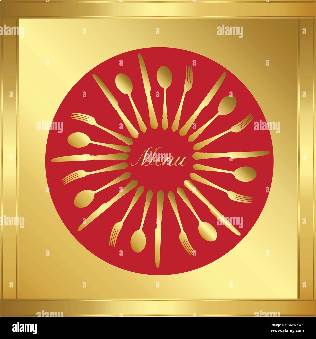 menu gold card Stock Vector Image & Art - Alamy