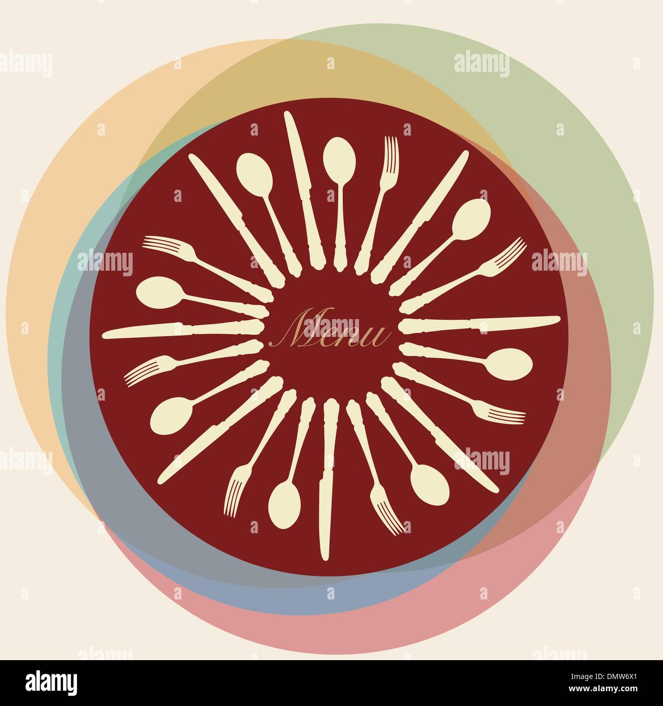 Retro pop menu card hi-res stock photography and images - Alamy