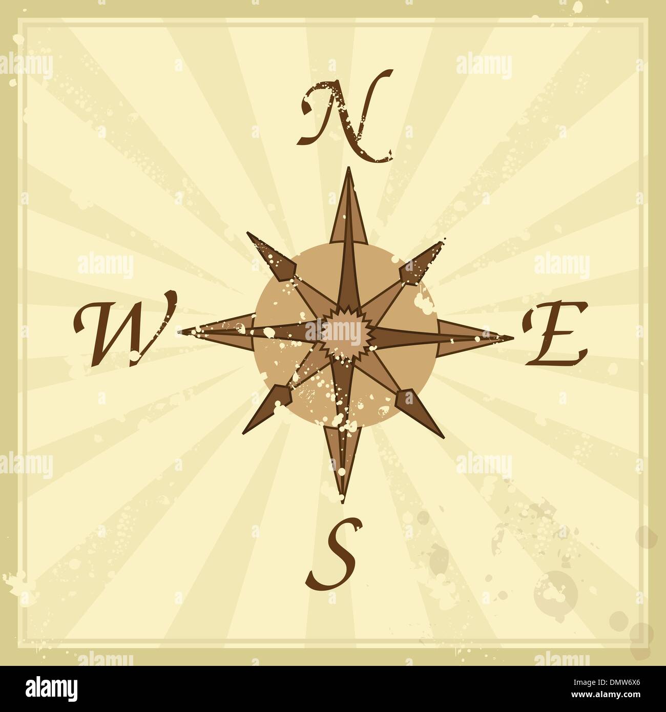 wind rose vintage with grunge Stock Vector Image & Art - Alamy
