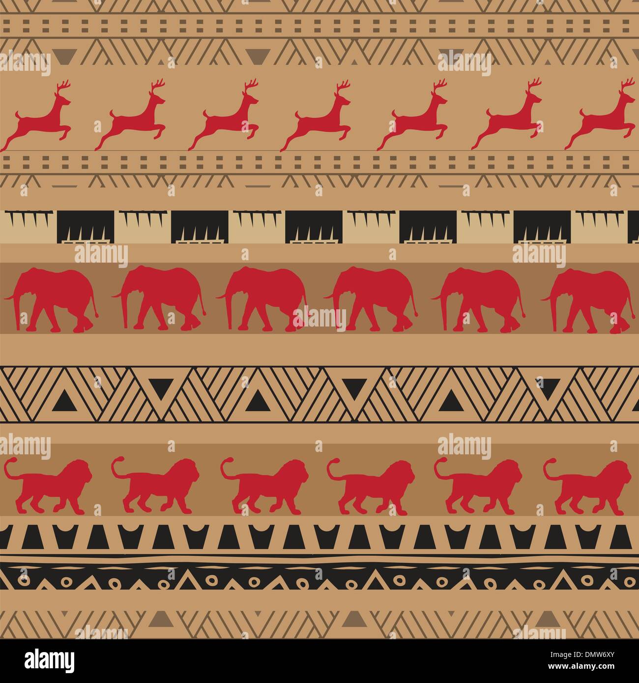 Orange african background Stock Vector Images - Alamy