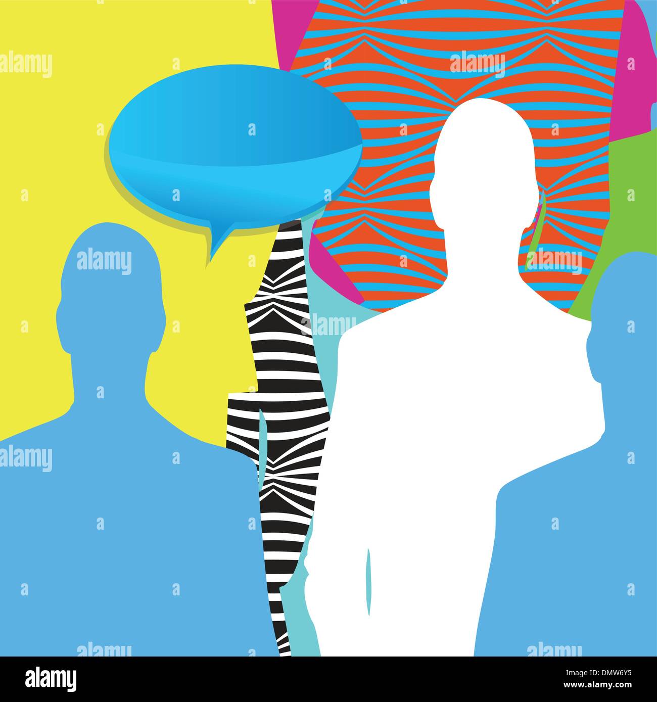 abstract background with colored silhouettes Stock Vector Image & Art ...