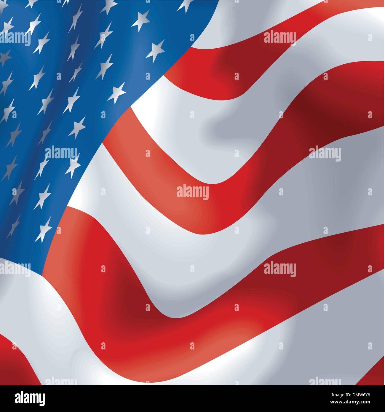 American flag illustration antique Stock Vector Images - Alamy