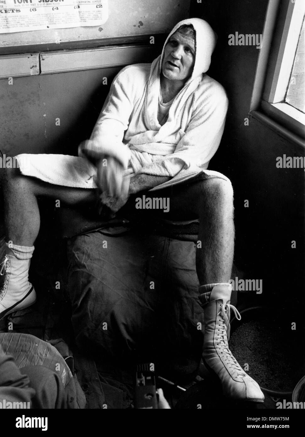 Mar 29, 1976; London, UK; Heavyweight Champion RICHARD DUNN training ...