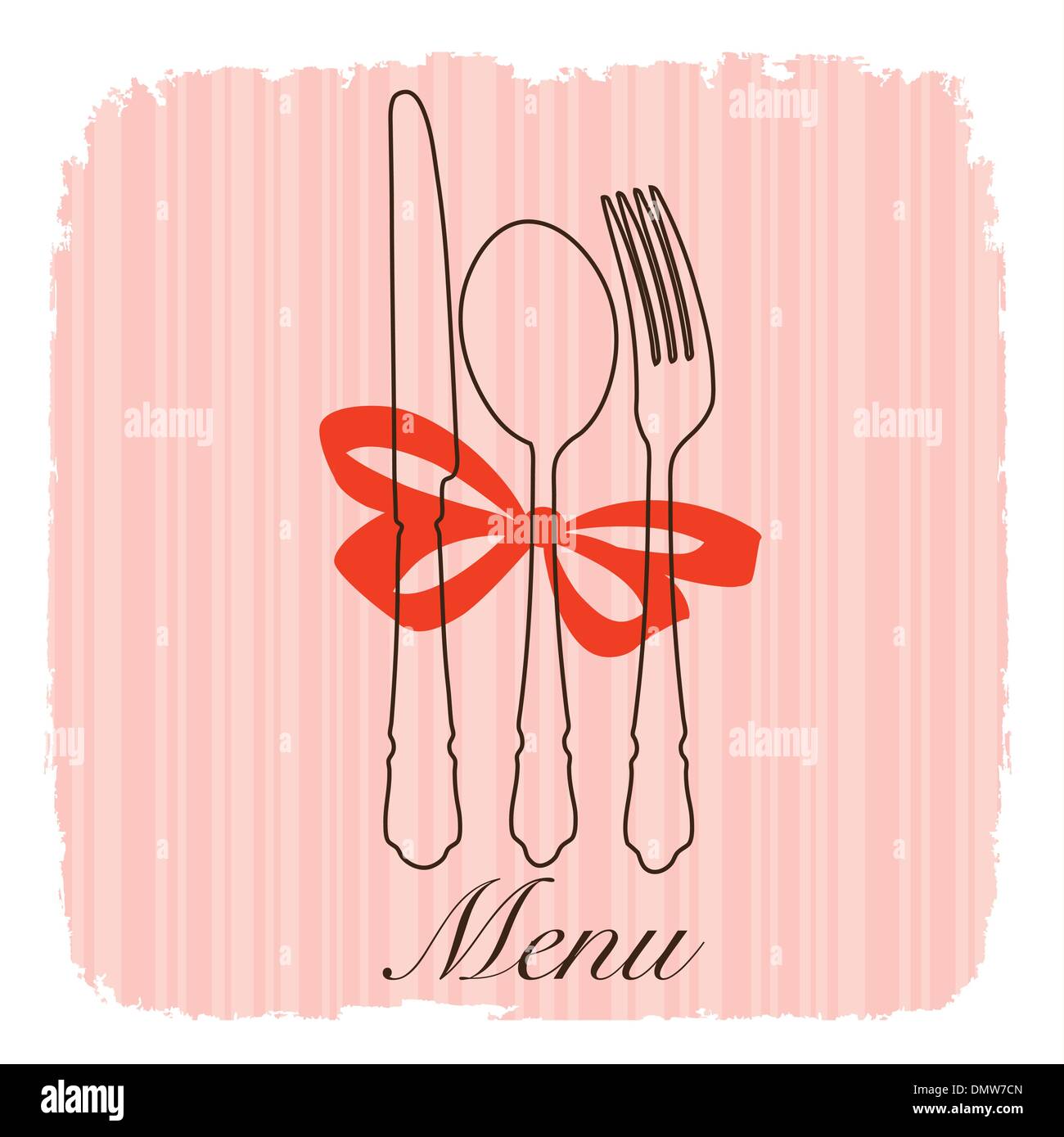 menu with striped grunge background Stock Vector Image & Art - Alamy