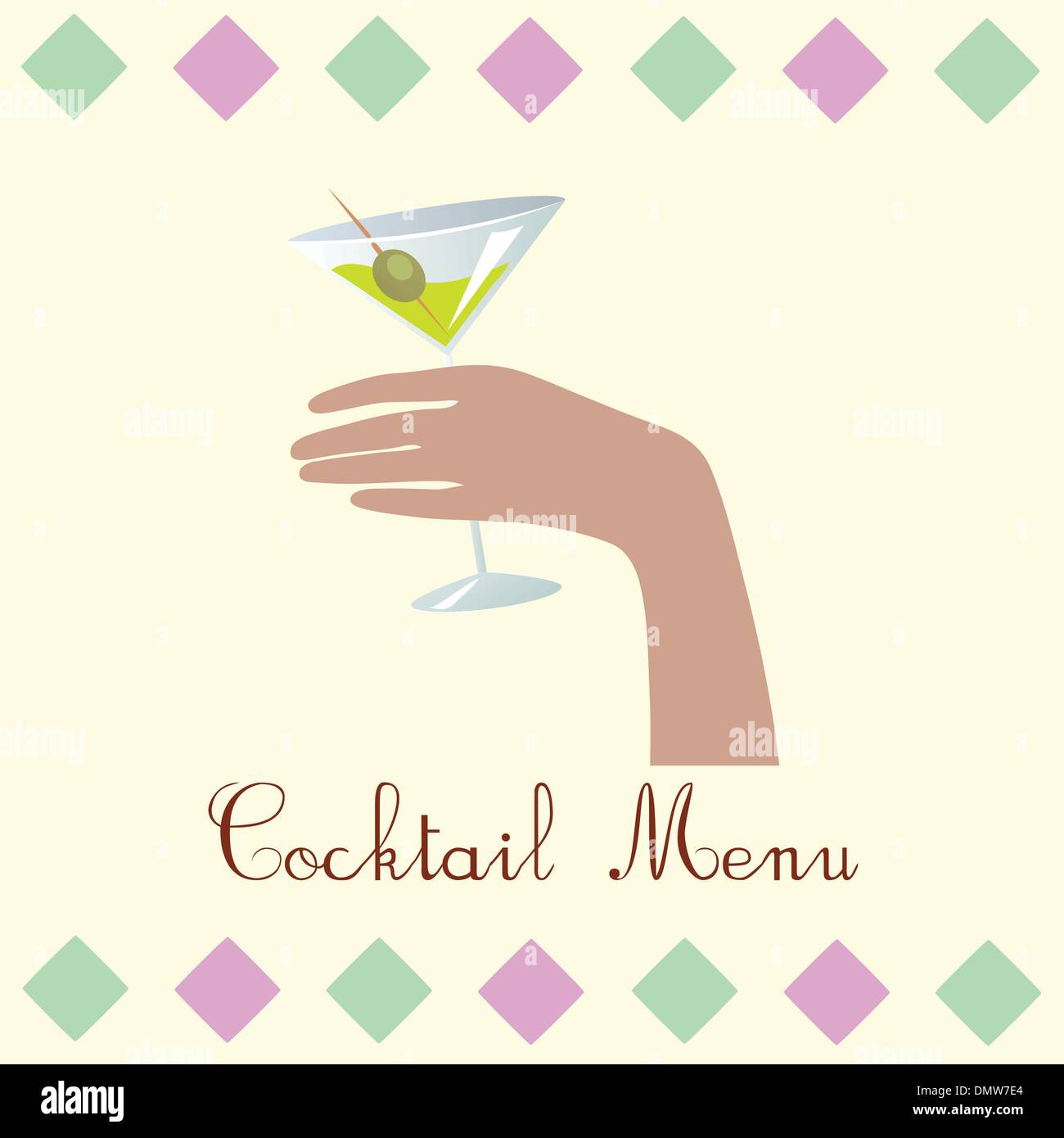 retro Cocktail Menu Stock Vector Image Art Alamy retro-cocktail-menu-stock-vector-image-art-alamy