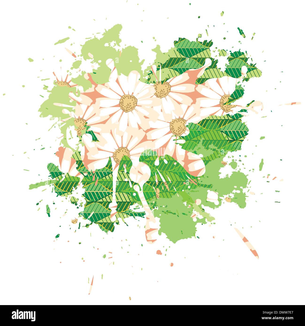 Spring flowers pastel color Stock Vector Images - Alamy
