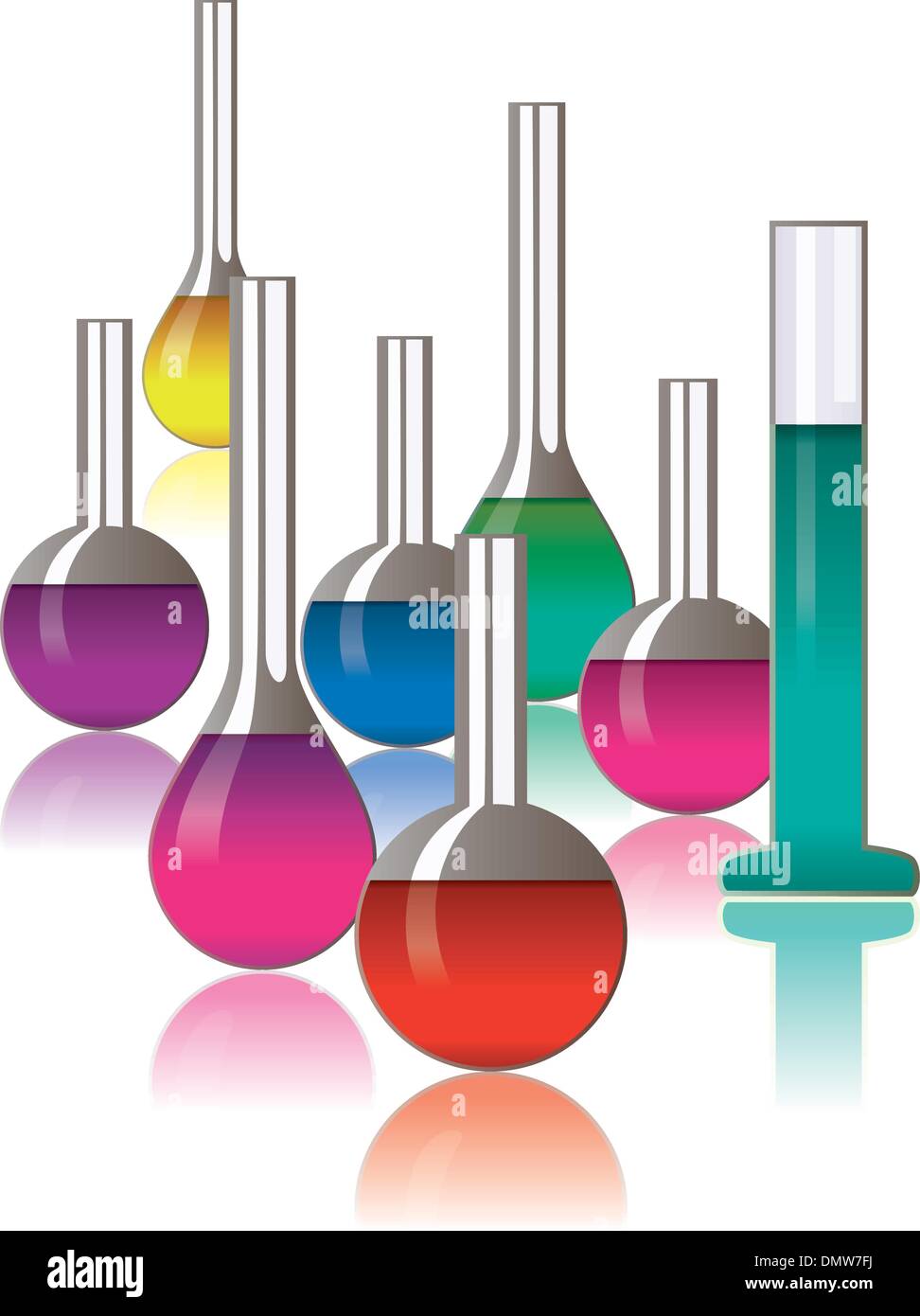 vector set of laboratory glassware Stock Vector Image & Art - Alamy