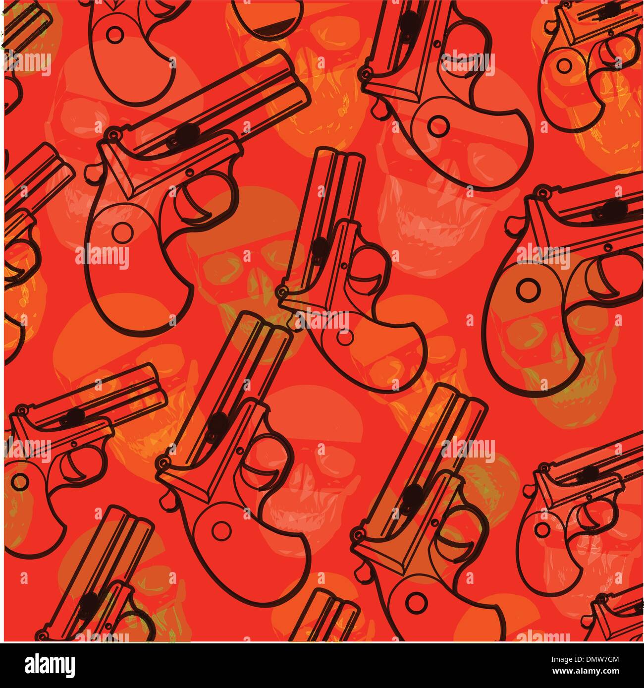 guns and crains on red background Stock Vector Image & Art - Alamy