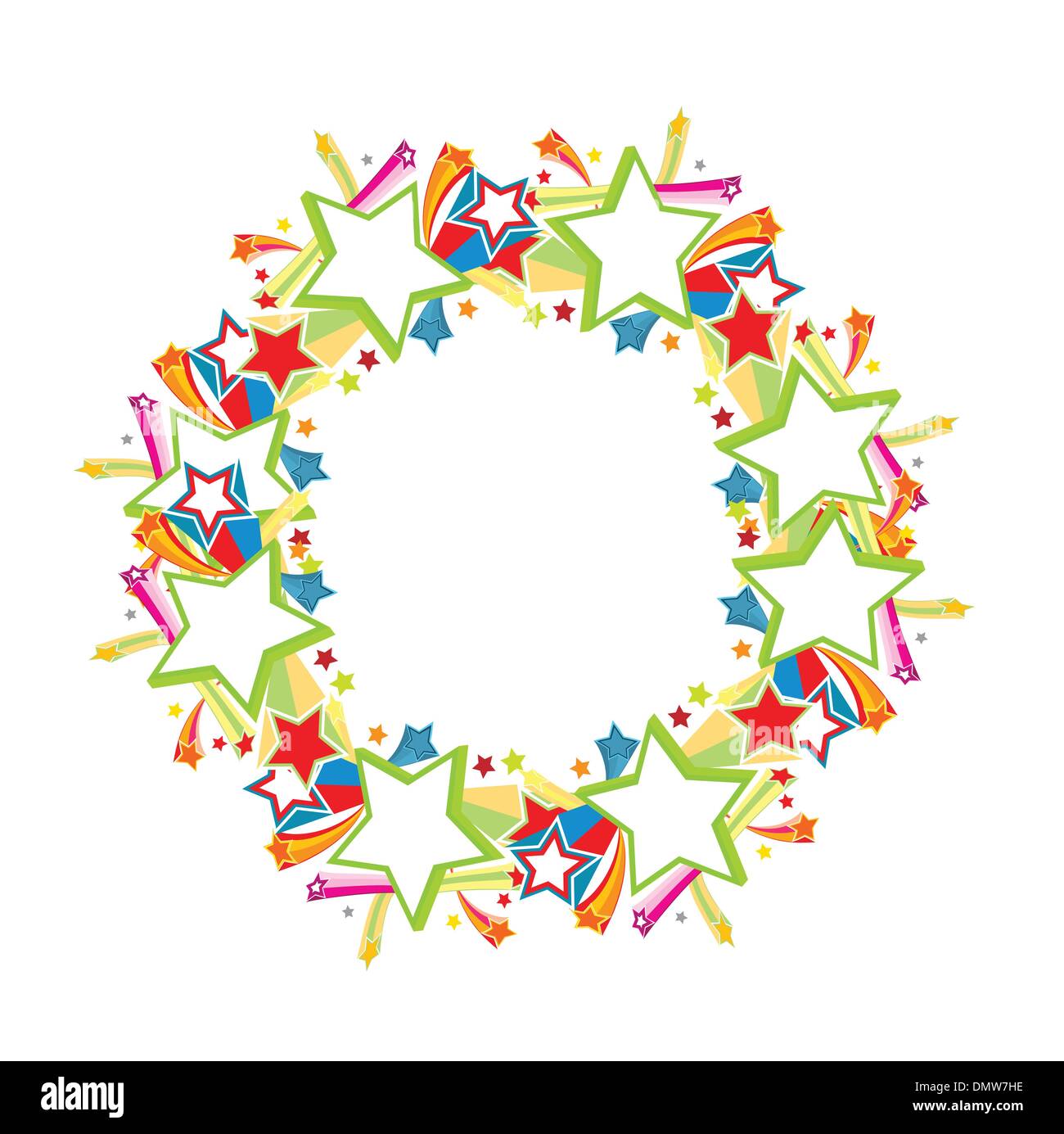 colored stars on white background Stock Vector Image & Art - Alamy