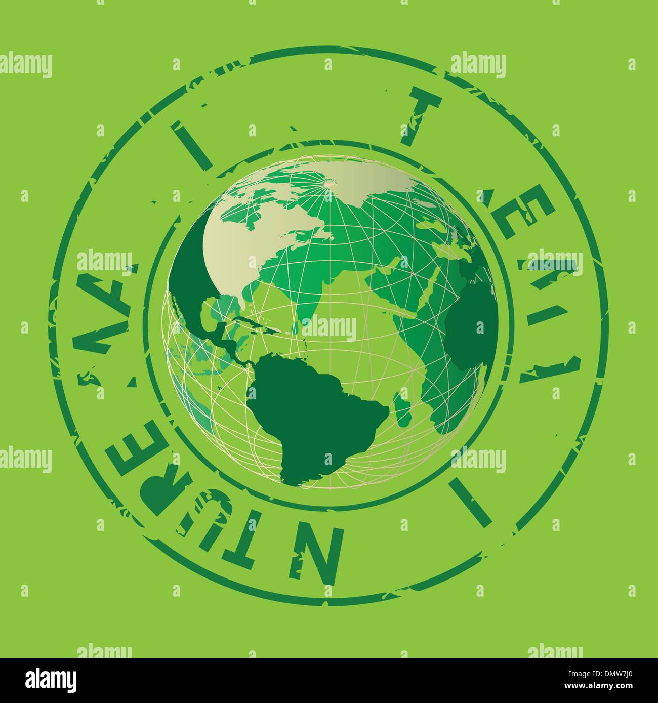 green earth stamp detail Stock Vector Image & Art - Alamy