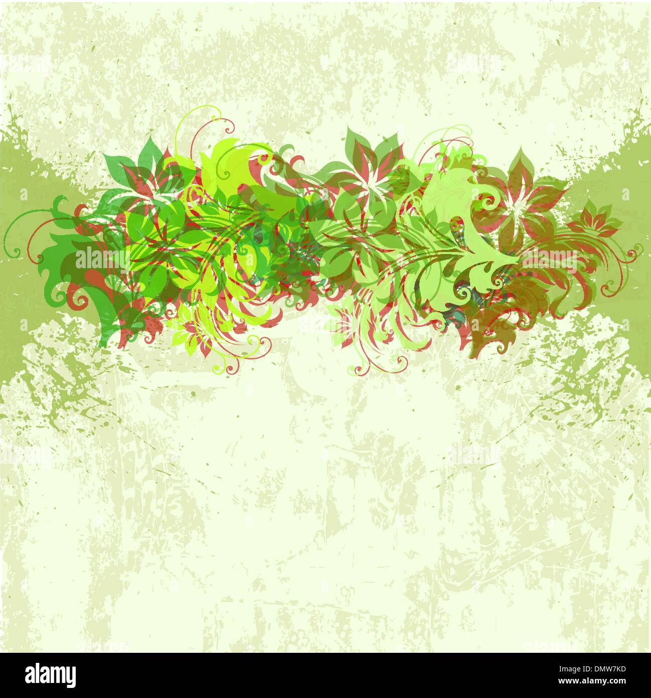 Cream green flowers Stock Vector Images - Alamy