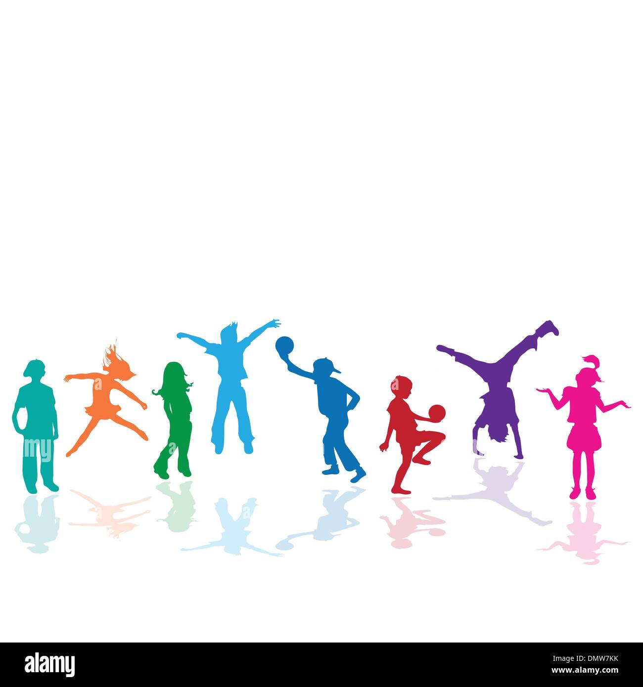 Hands young boy girl playing Stock Vector Images - Alamy