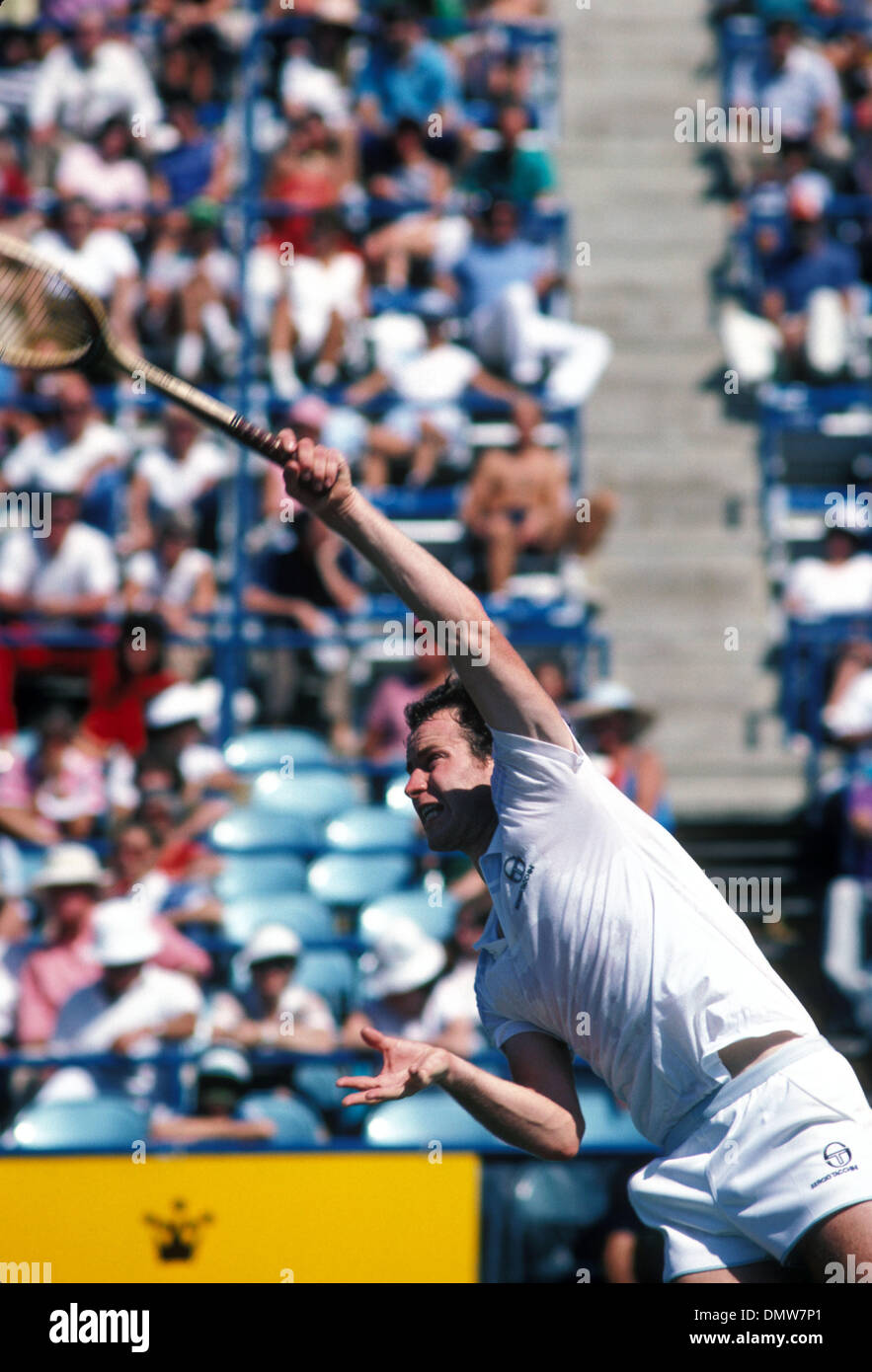 Sep 09, 1982; New York, NY, USA; Tennis superstar JOHN McENROE competes ...