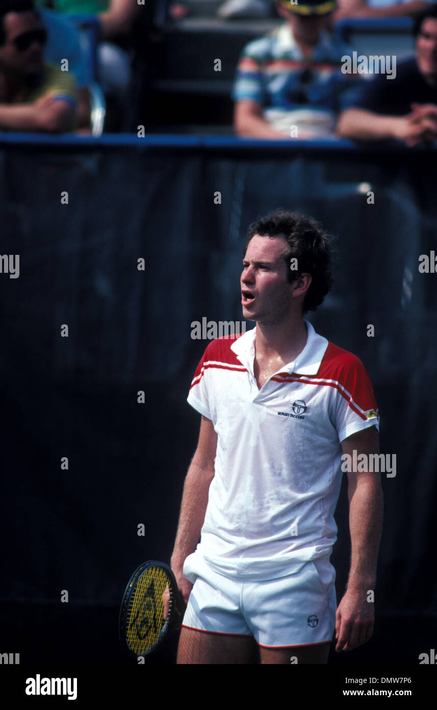 Sep 09, 1983; New York, NY, USA; Tennis superstar JOHN MCENROE competes ...