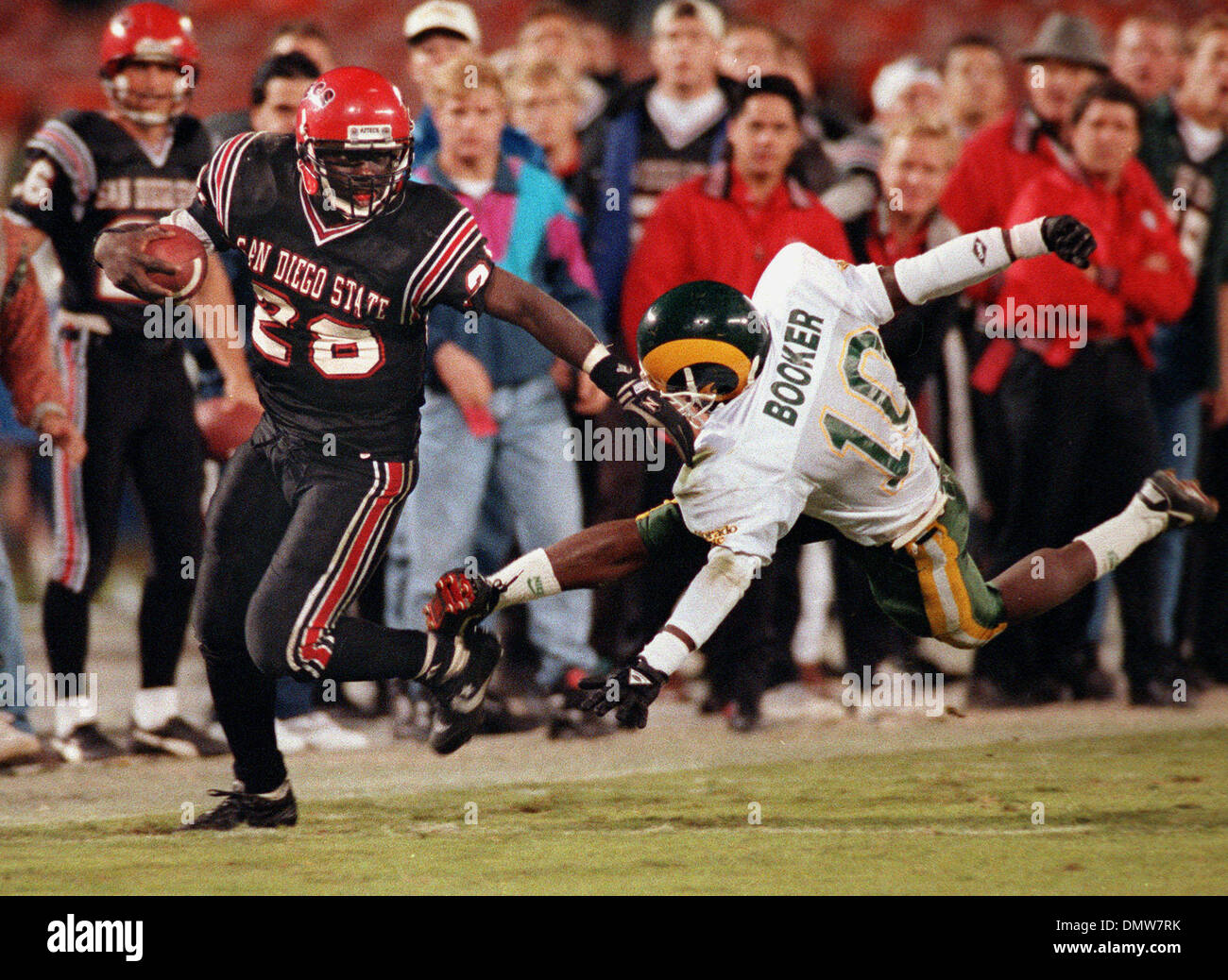 Nov 09, 1991; San Diego, CA, USA; SDSU Aztecs running back MARSHALL ...