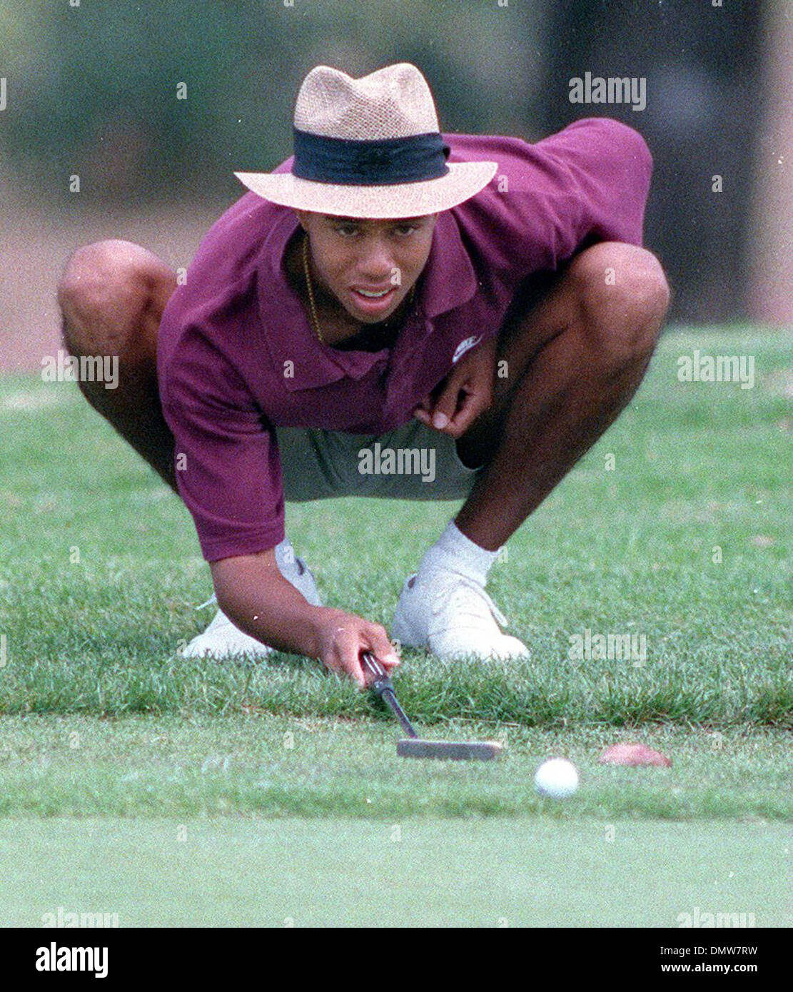 Jul 20, 1993; La Jolla, CA, USA; TIGER WOODS competing in the Junior ...