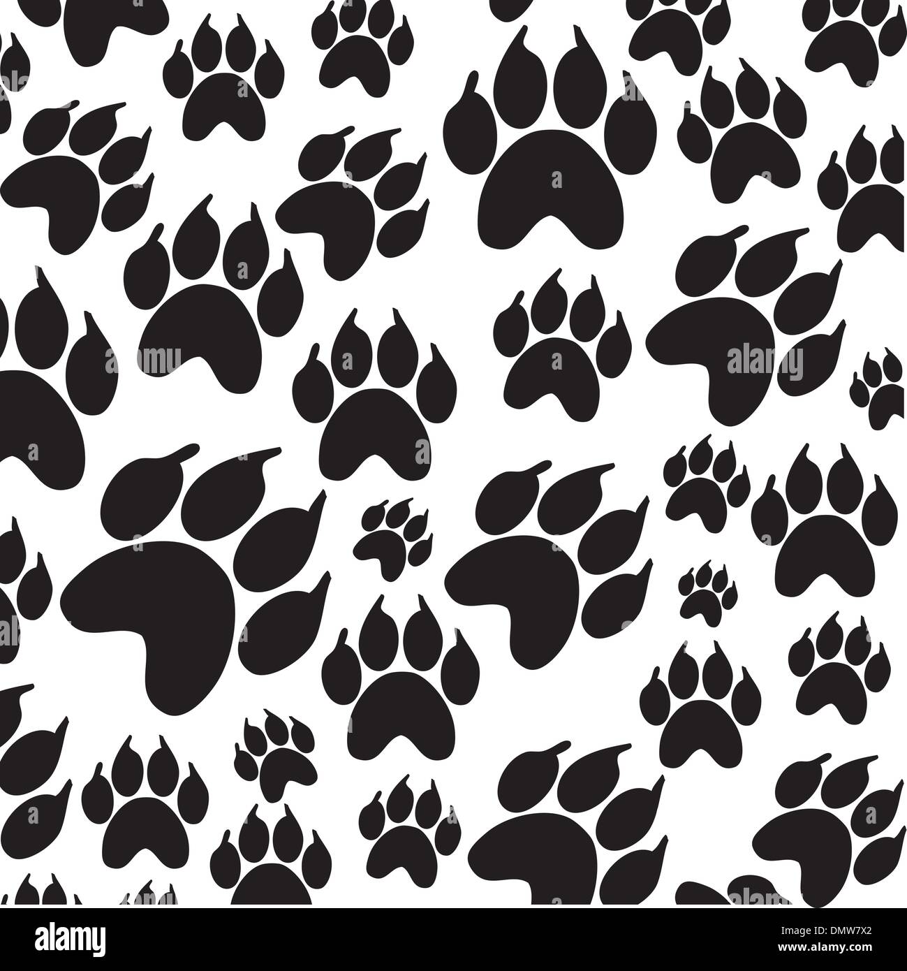 paws on white background Stock Vector Image & Art - Alamy