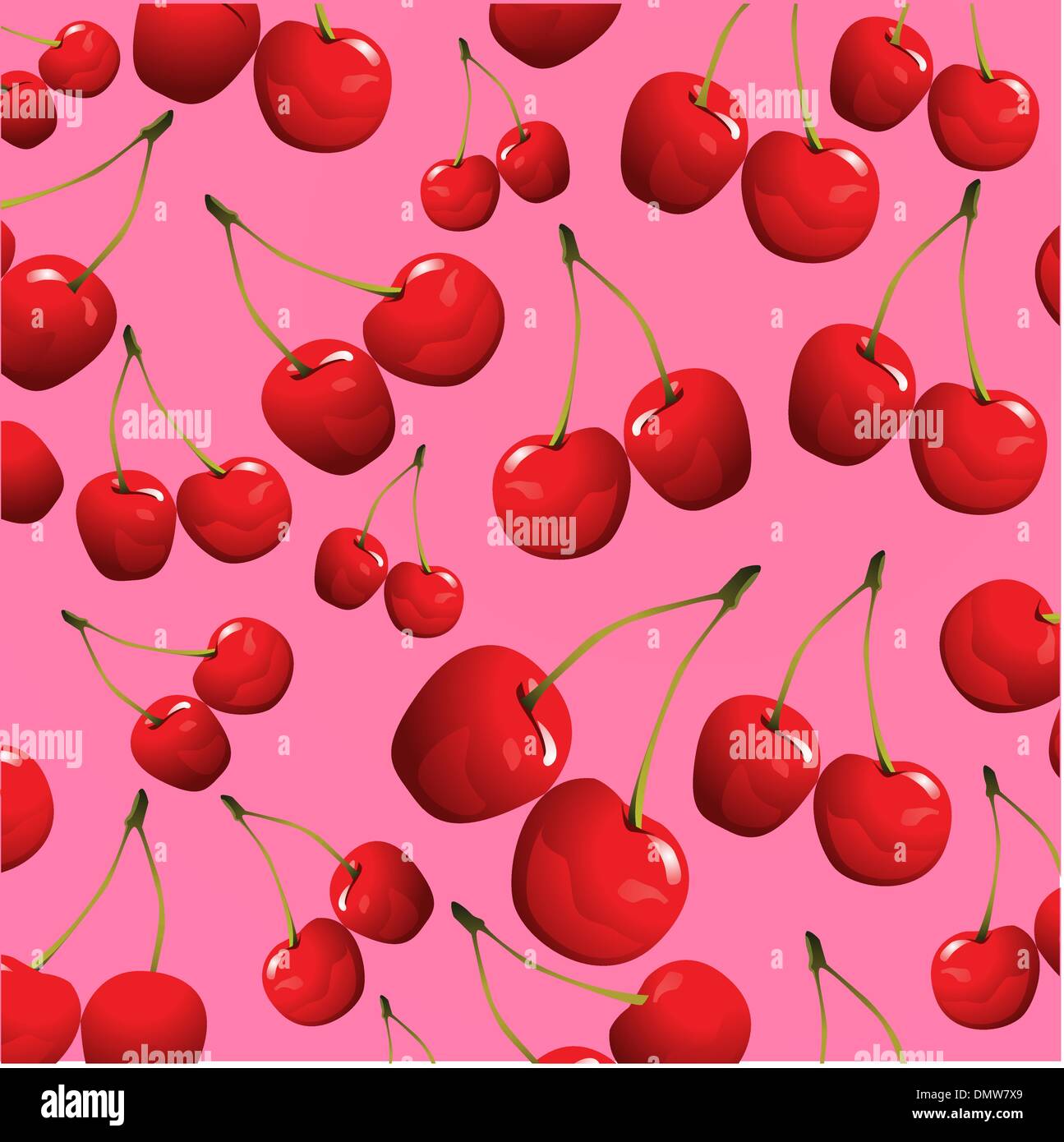 Cherries texture Stock Vector Images - Alamy