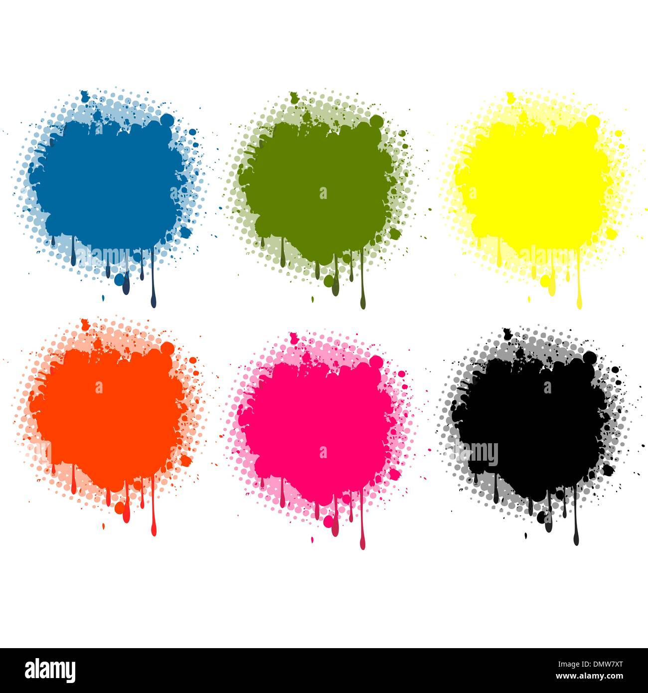 colored splash collection Stock Vector Image & Art - Alamy
