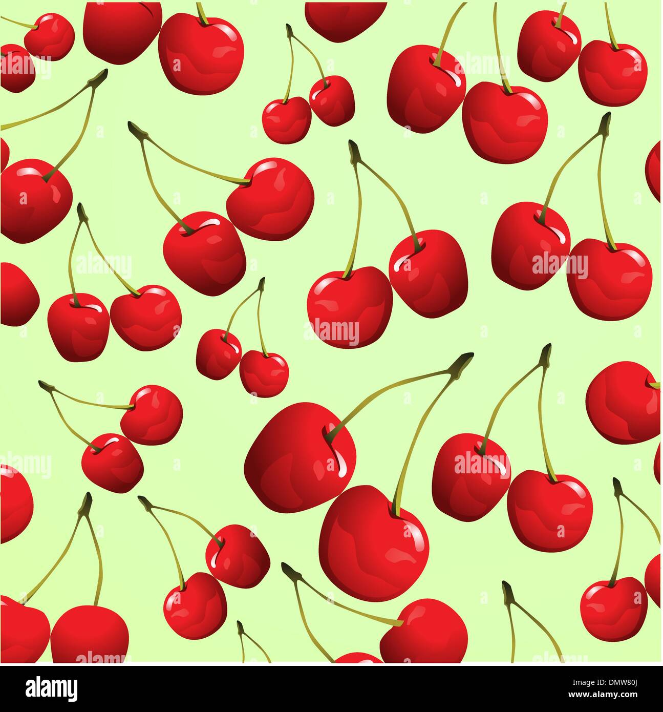 Cherries background Stock Vector Images - Alamy