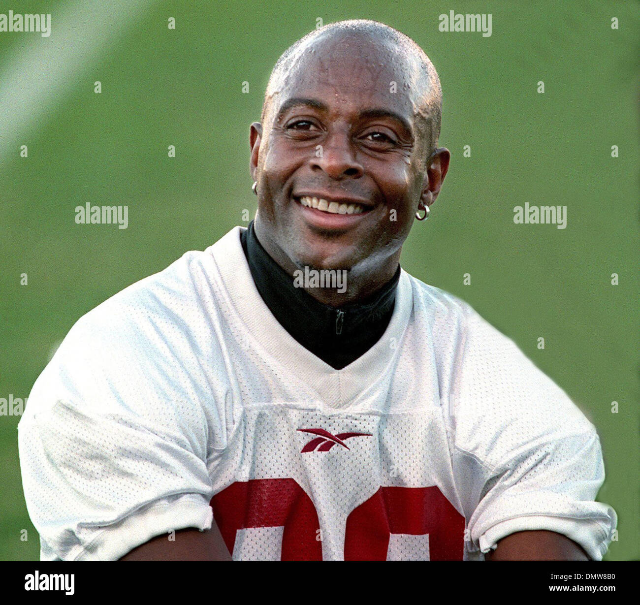 Aug 05, 1999; Stockton, CA, USA; Jerry Rice before pratice in Stockton ...