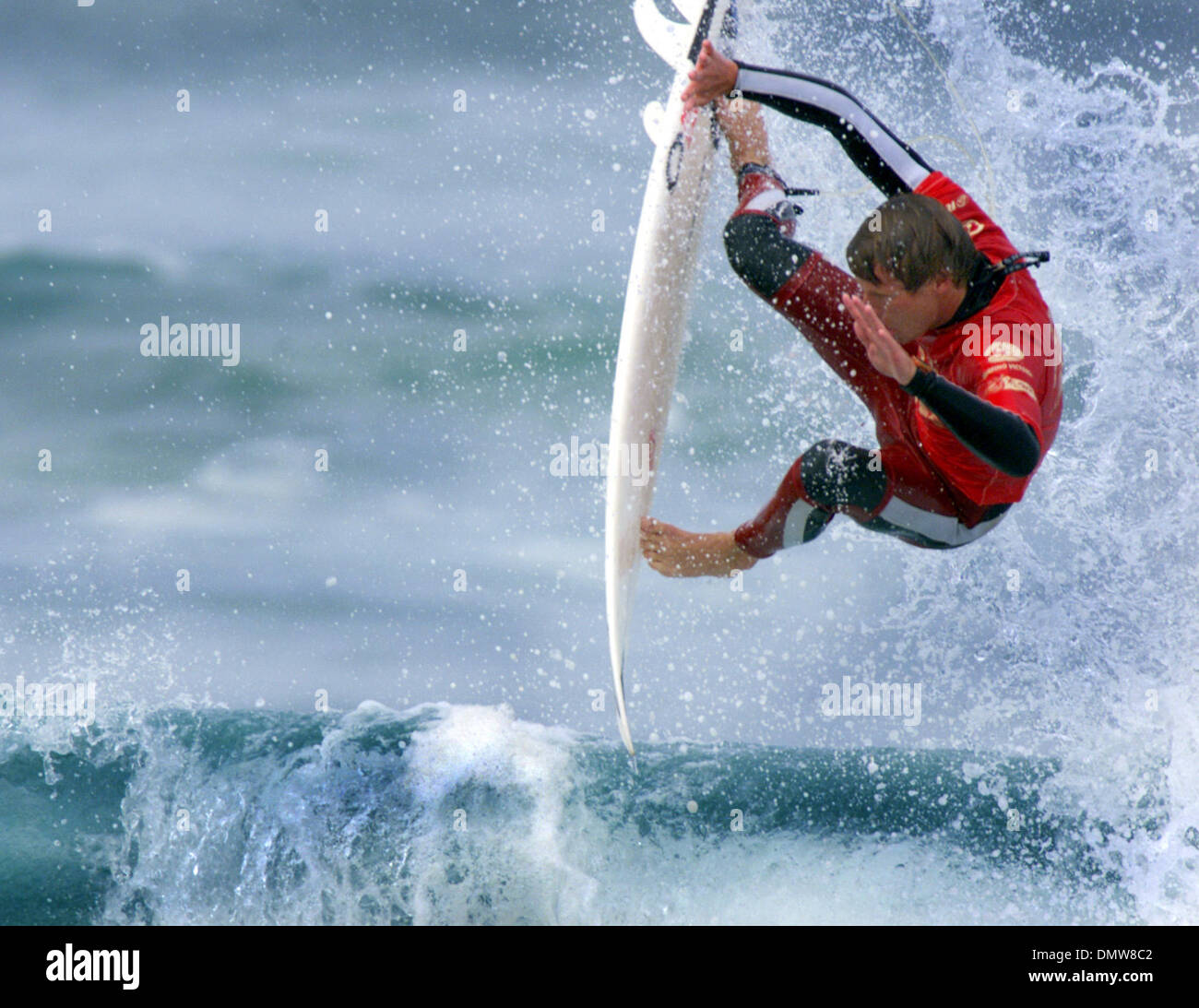 Apr 23, 2000; Bells Beach, Torquay, Australia; ASP world #2 surfer TAJ BURROW advanced into the ...