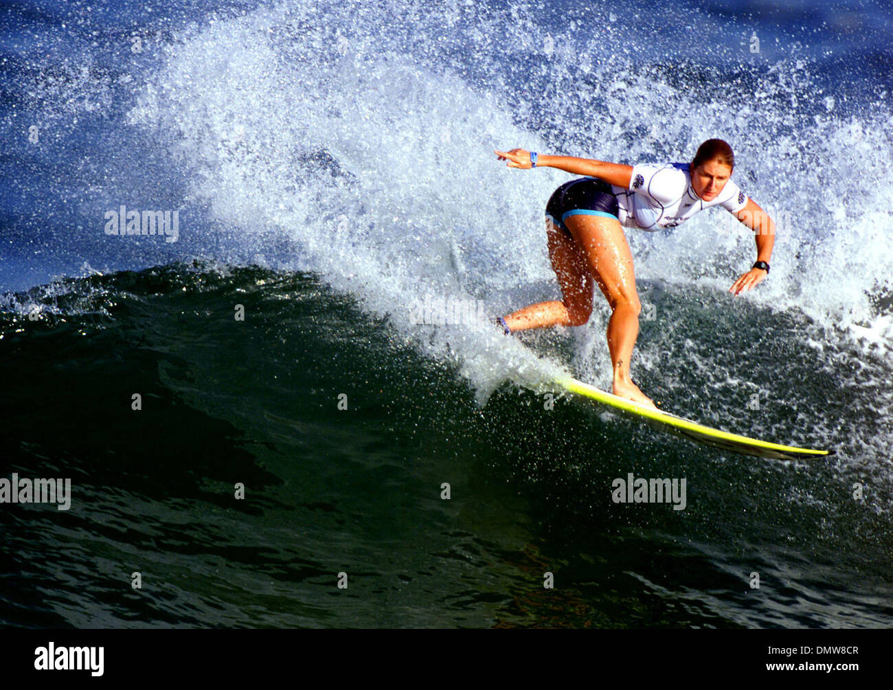 Aug 23, 2000; FRANCE; South African surfer HEATHER CLARK exploded past ...