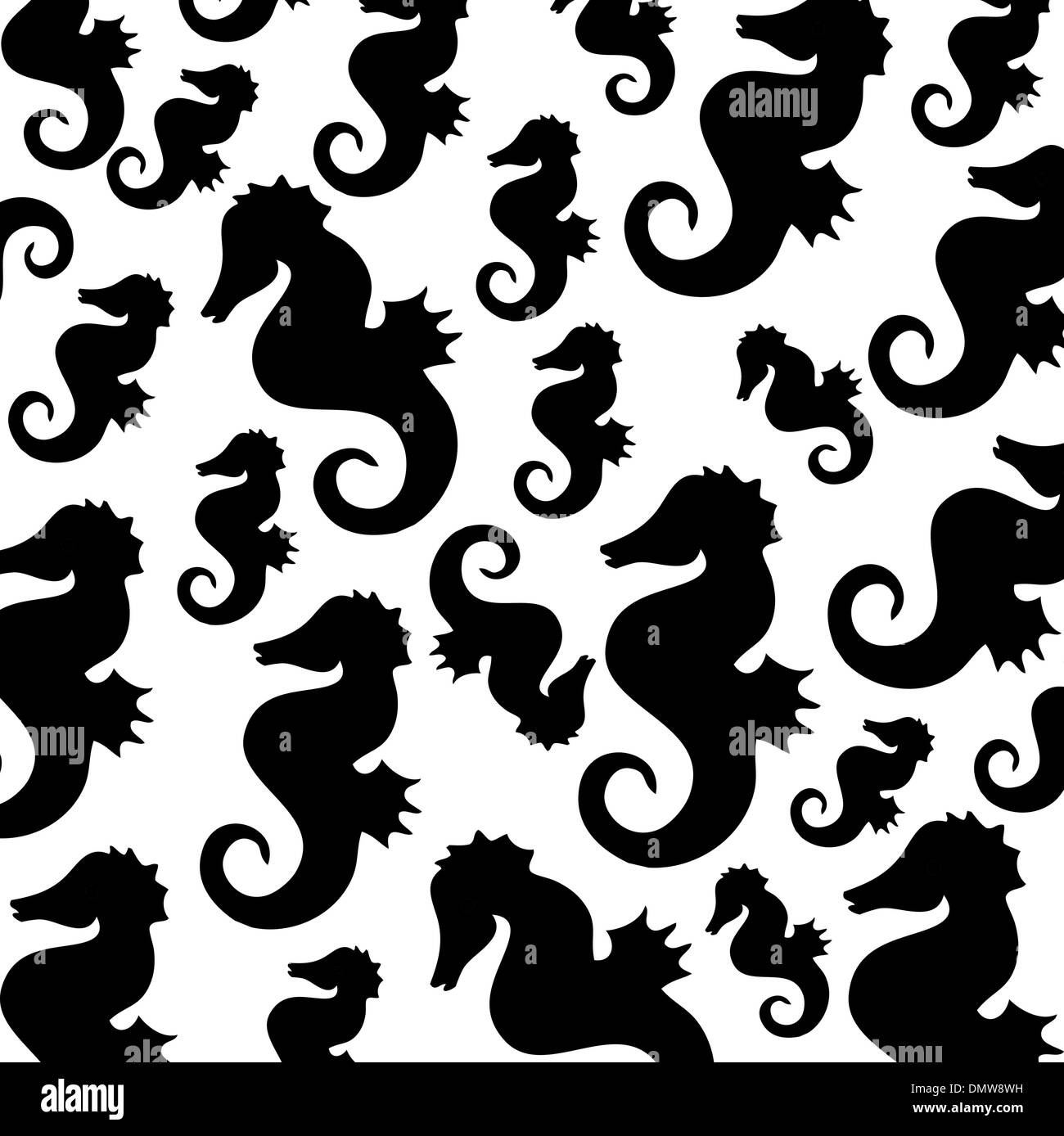 Black white underwater sea Stock Vector Images - Alamy