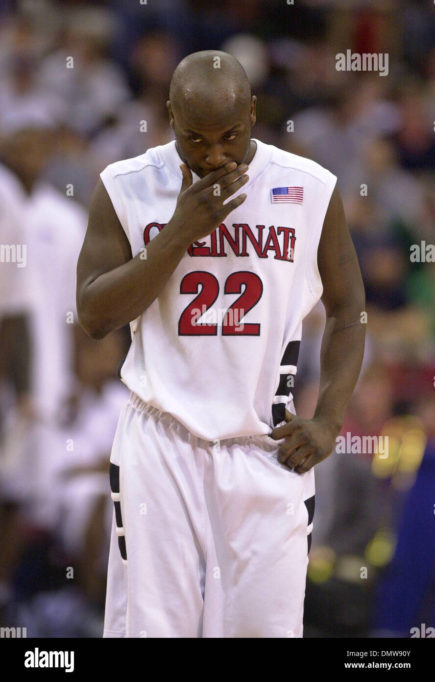 Mar 17, 2002; PIttsburgh, PA, USA; Cincinnati's Steve Logan, #22, is ...