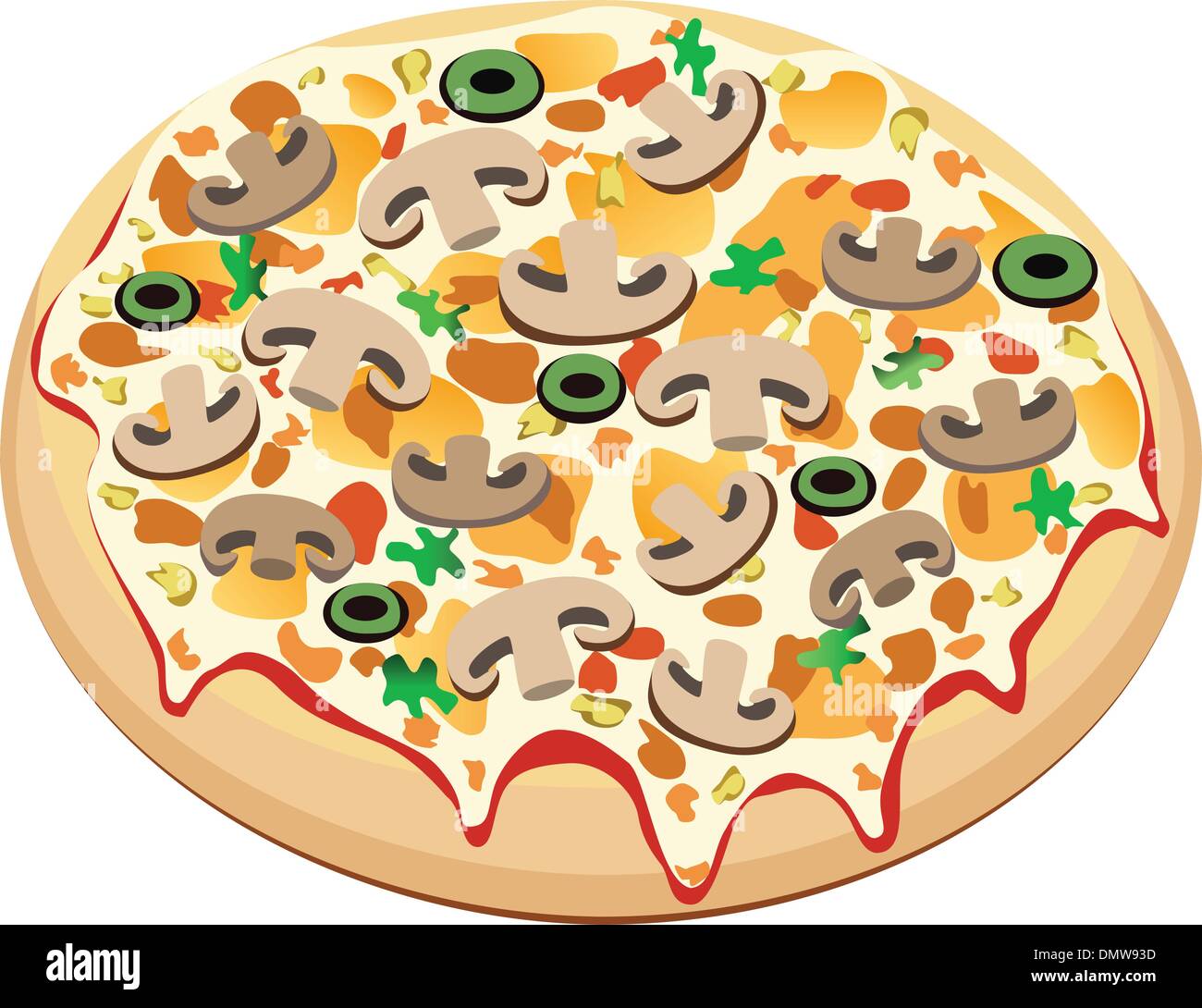 Pizza vector vectors hi-res stock photography and images - Alamy