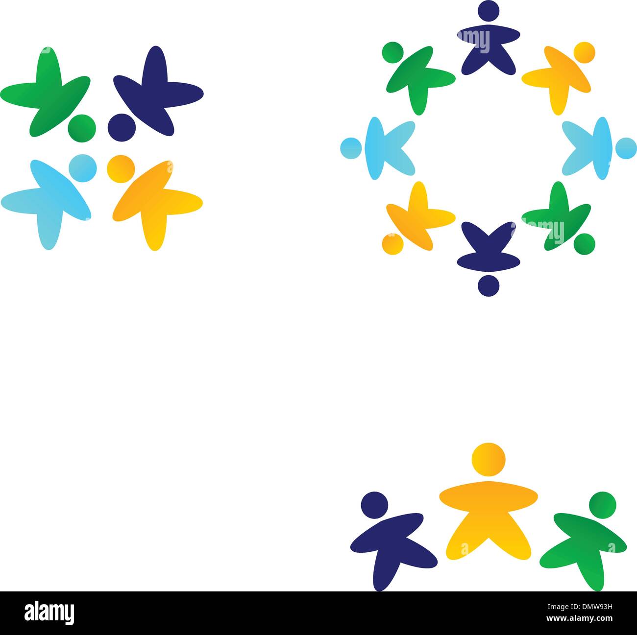 Different teams connected Stock Vector Images - Alamy