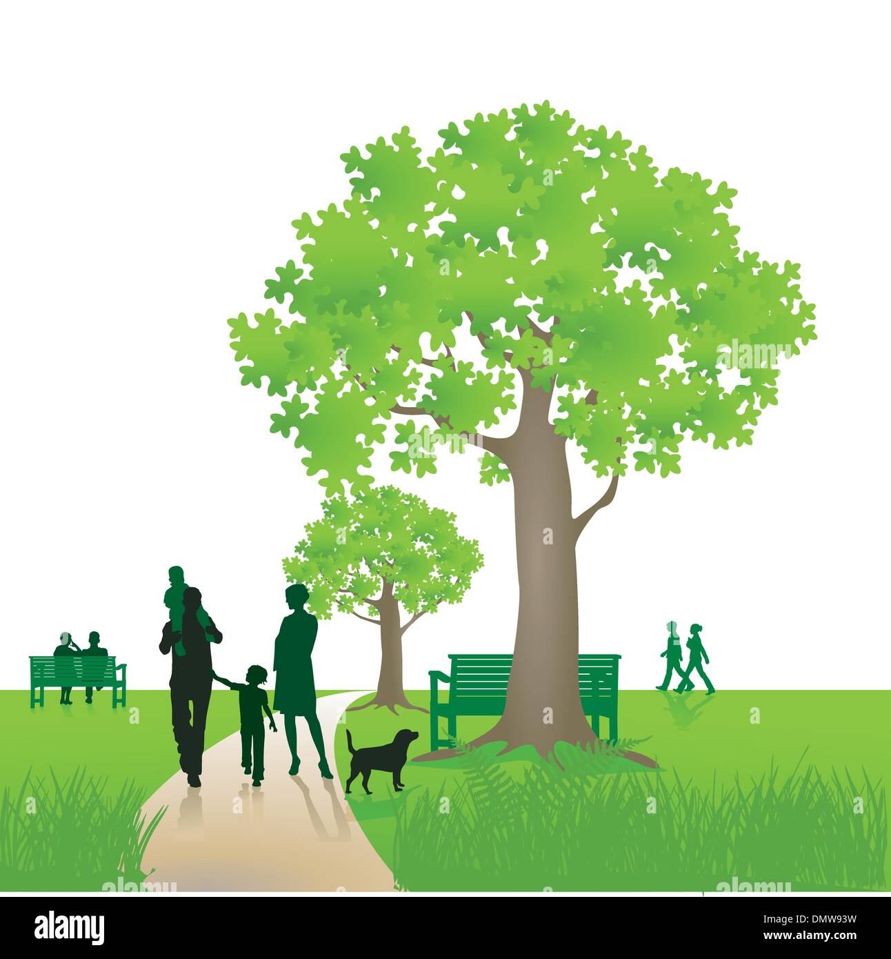 With park Stock Vector Images - Alamy