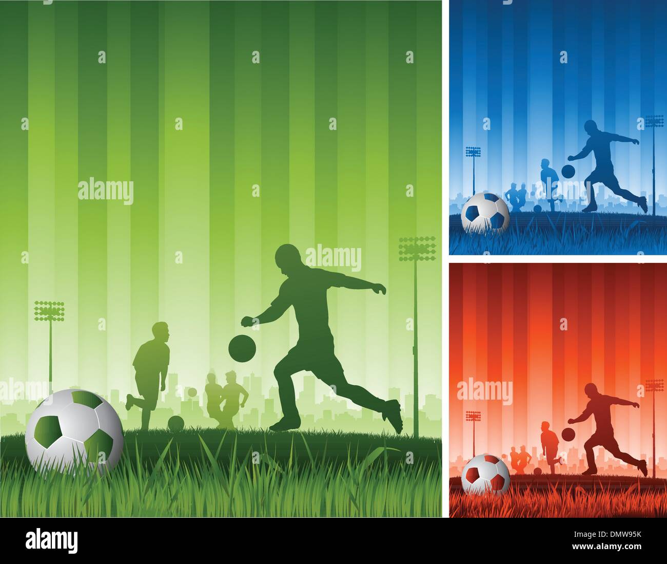 Gradient background football Stock Vector Images - Alamy