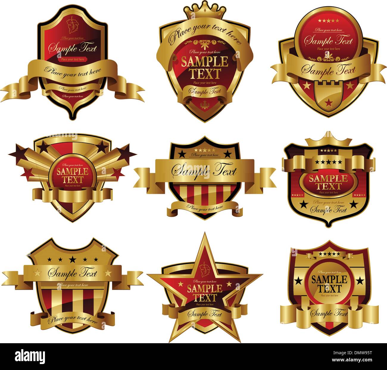 Decorative ornate gold frame label Stock Vector Image & Art - Alamy