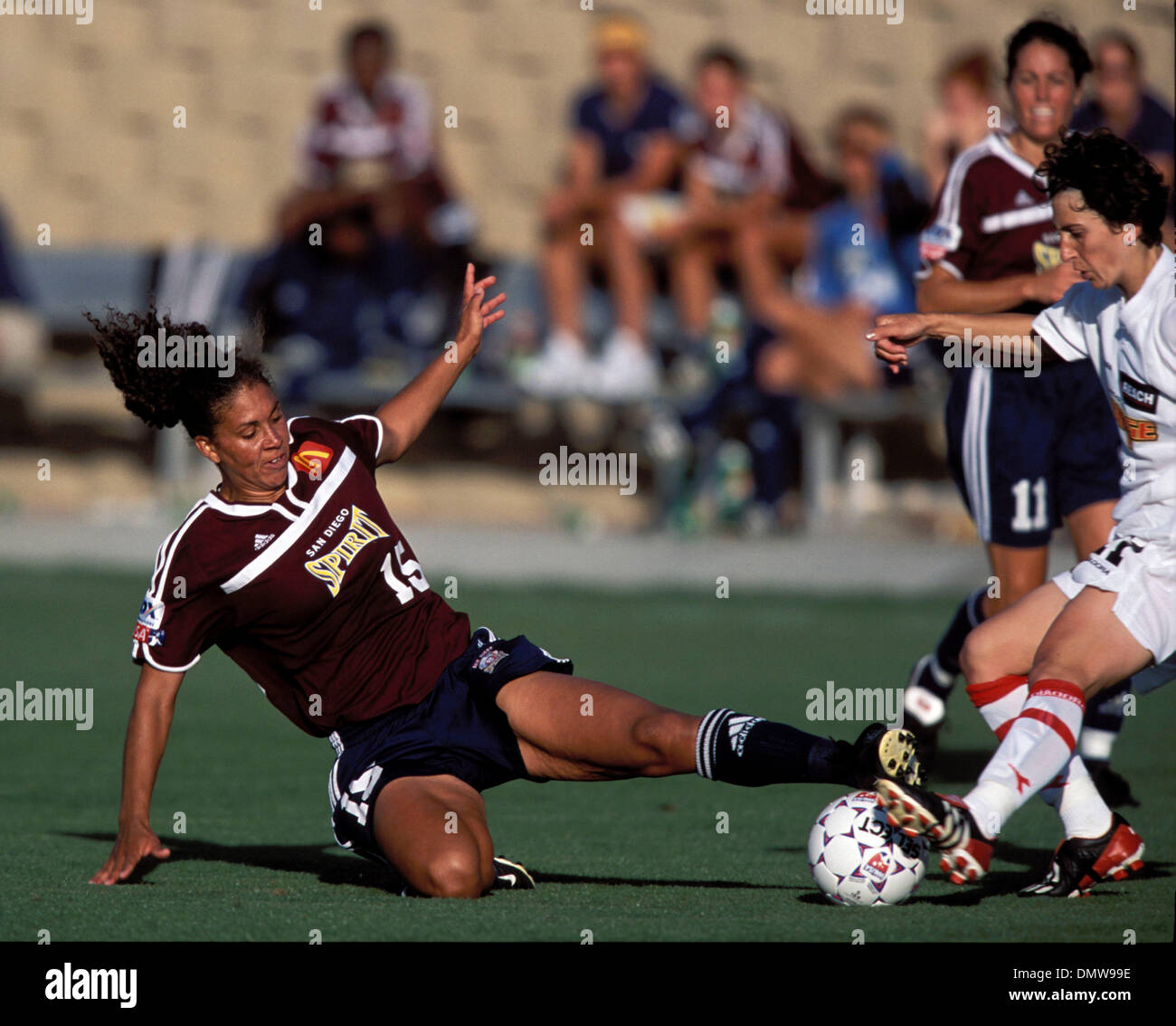 Jul 01, 2002; Los Angeles, CA, USA; SHANNON BOXX play soccer with the ...