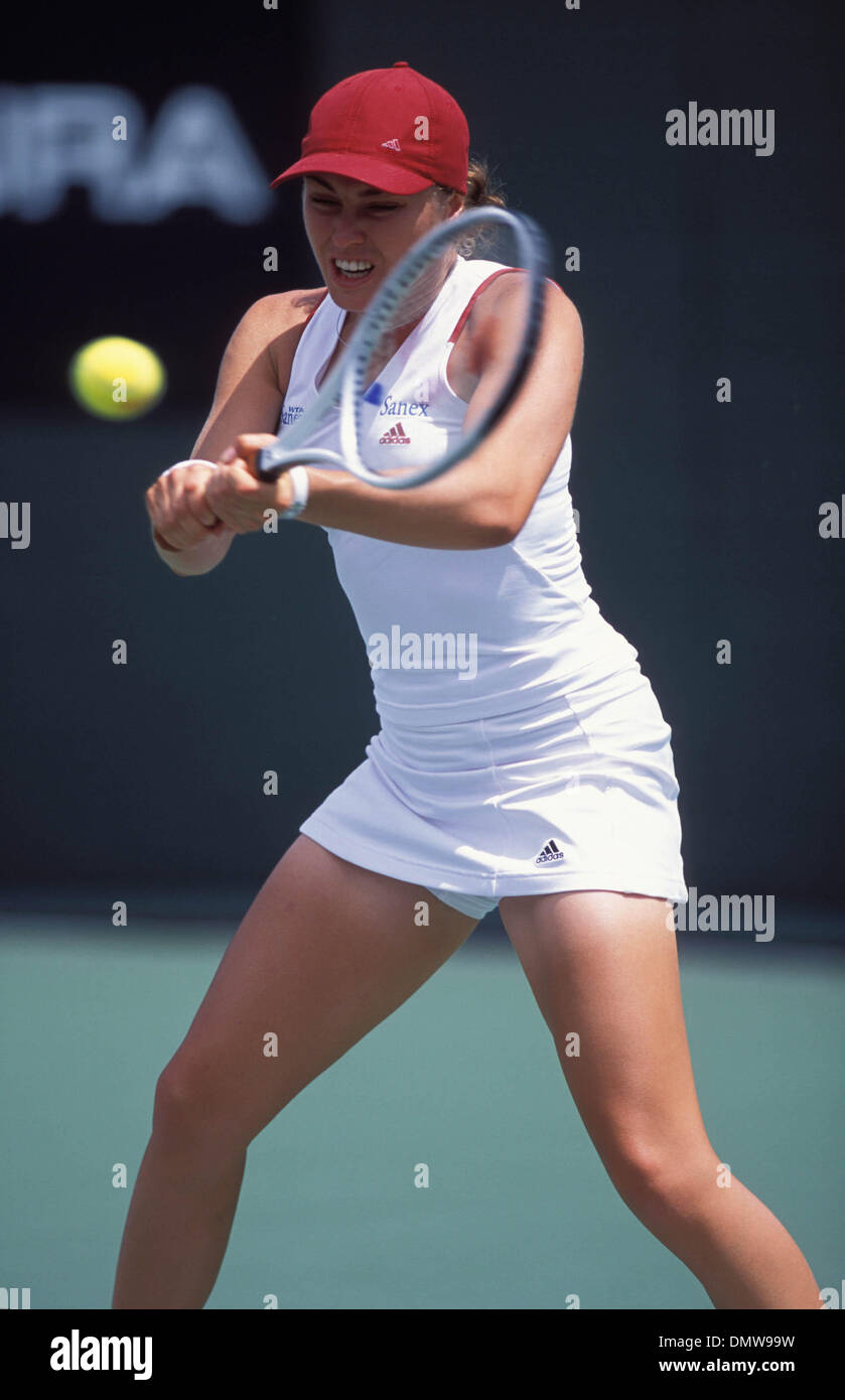 Jul 31, 2002; La Costa, CA, USA; MARTINA HINGIS at the WTA Acura ...