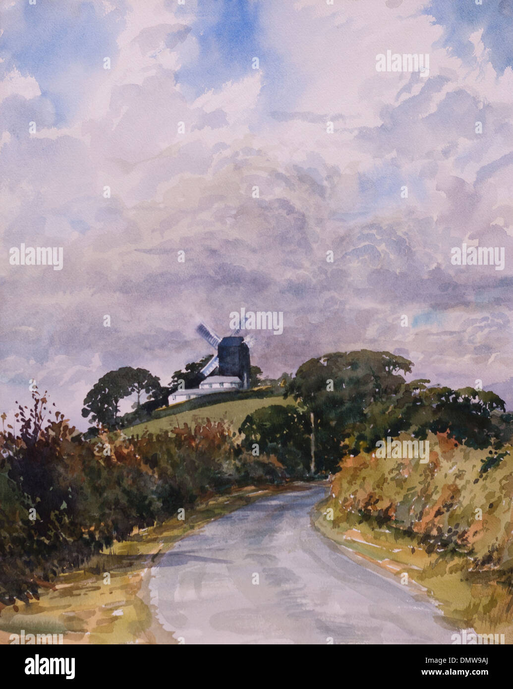 Icklesham Windmill East Sussex UK Stock Photo - Alamy