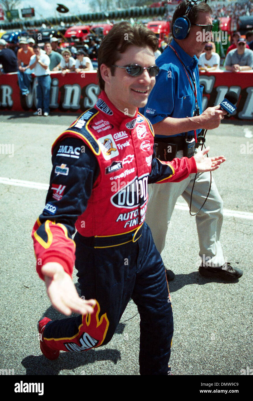 Oct 18, 2002; Martinsville, VA, USA; NASCAR Driver JEFF GORDON appears ...