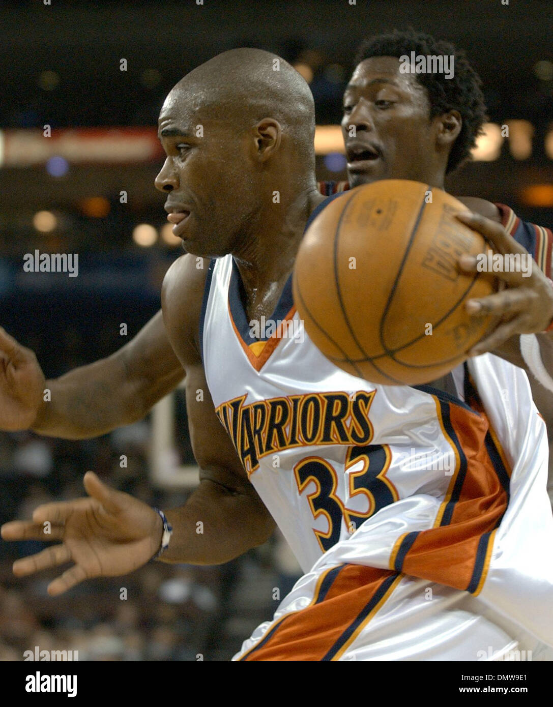 Dec 03, 2002; Oakland, CA, USA;Golden State Warriors Antawn Jamison ...
