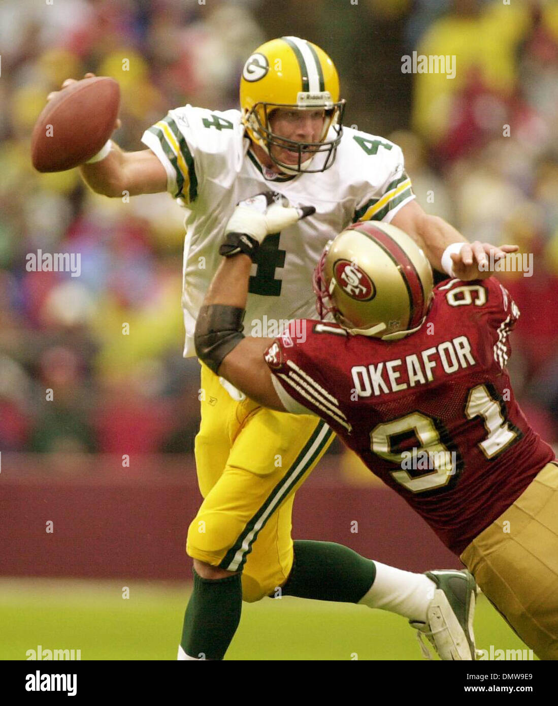 Dec 15, 2002; San Francisco, CA, USA; Green Bay Packers quarterback ...