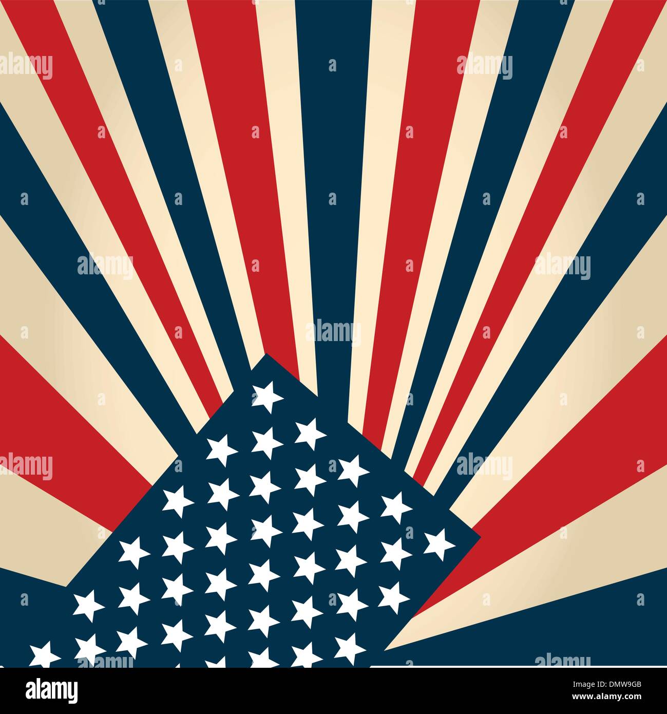 american flag stylised retro Stock Vector Image & Art - Alamy