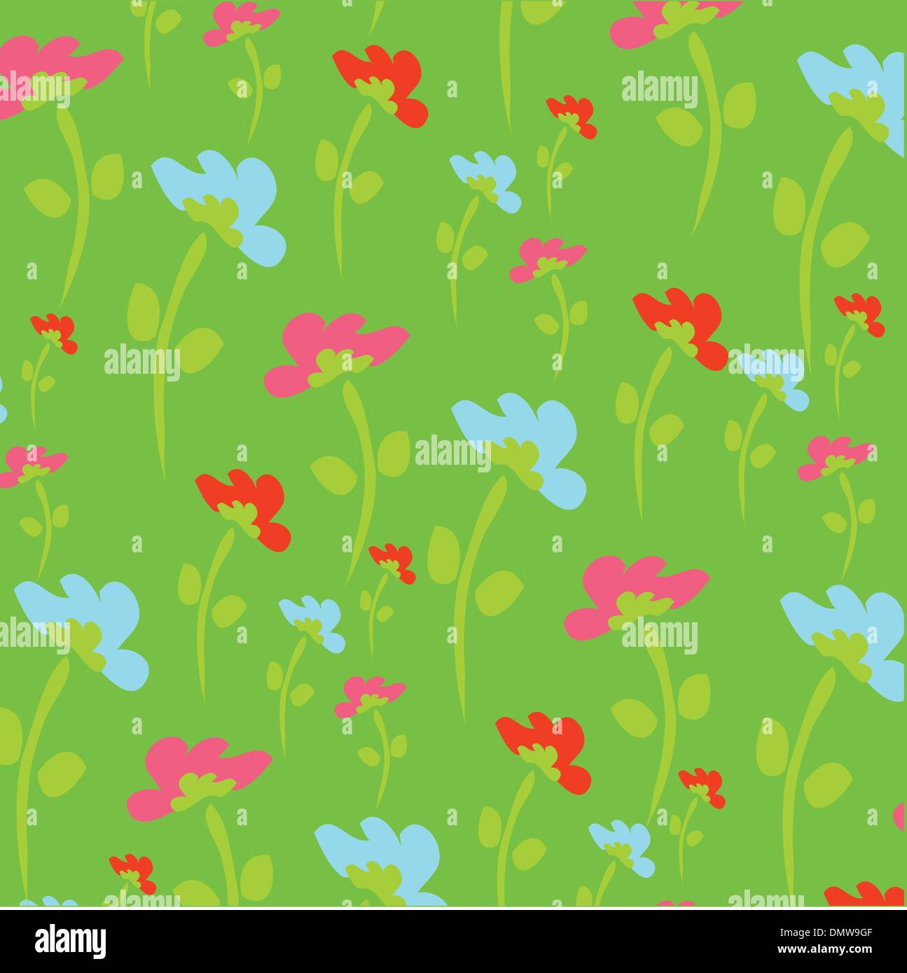 Flowers on fabric Stock Vector Images - Alamy