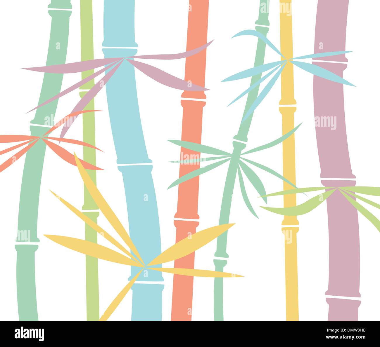 vector colorful bamboo background Stock Vector Image & Art - Alamy