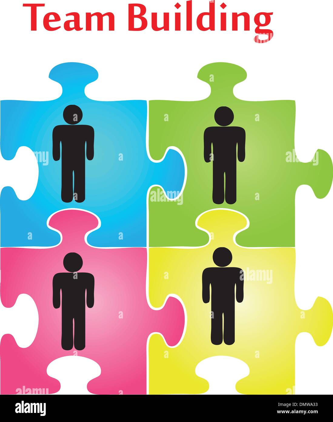 Team building vector vectors hi-res stock photography and images - Alamy