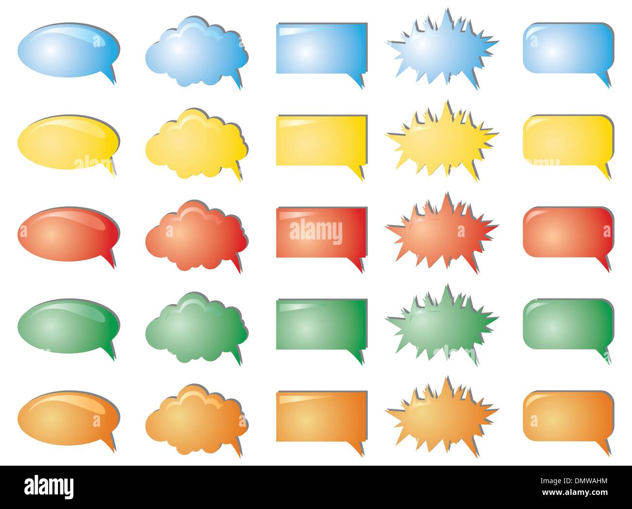 Colour bubbles collection Stock Vector Image & Art - Alamy