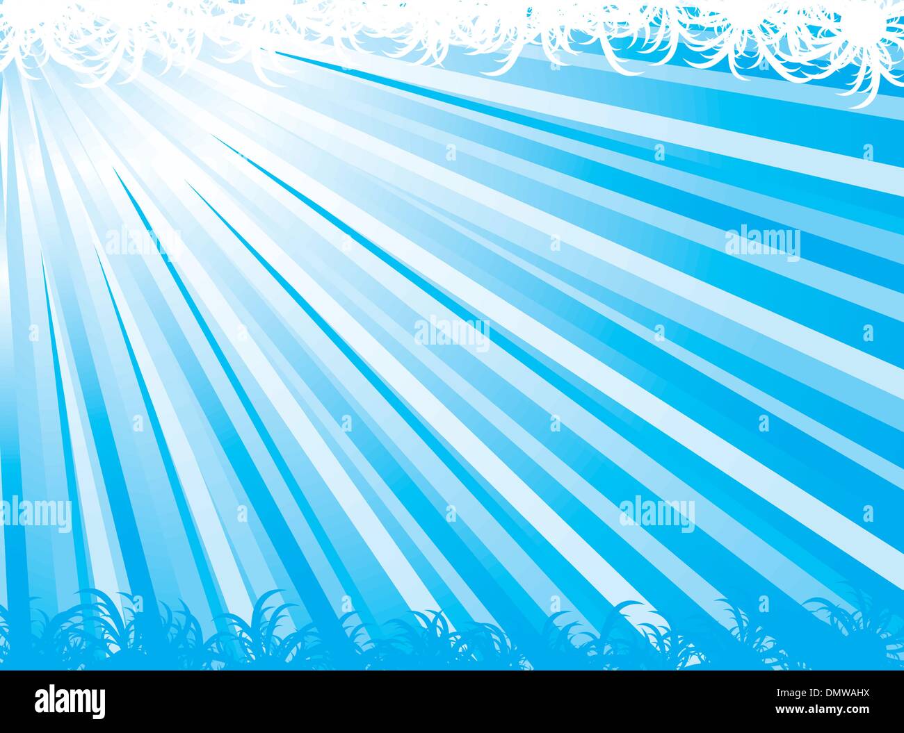 Blue abstract ray vector background Stock Vector Image & Art - Alamy
