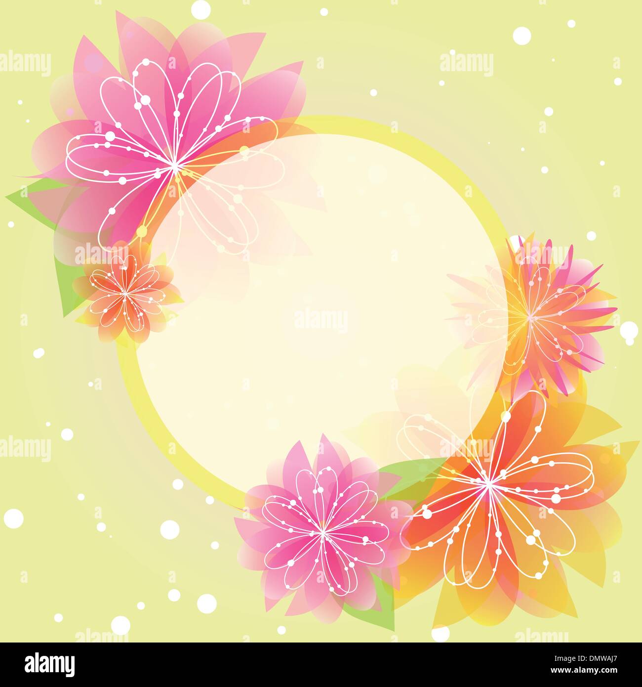 Flower greeting card Stock Vector Images - Alamy