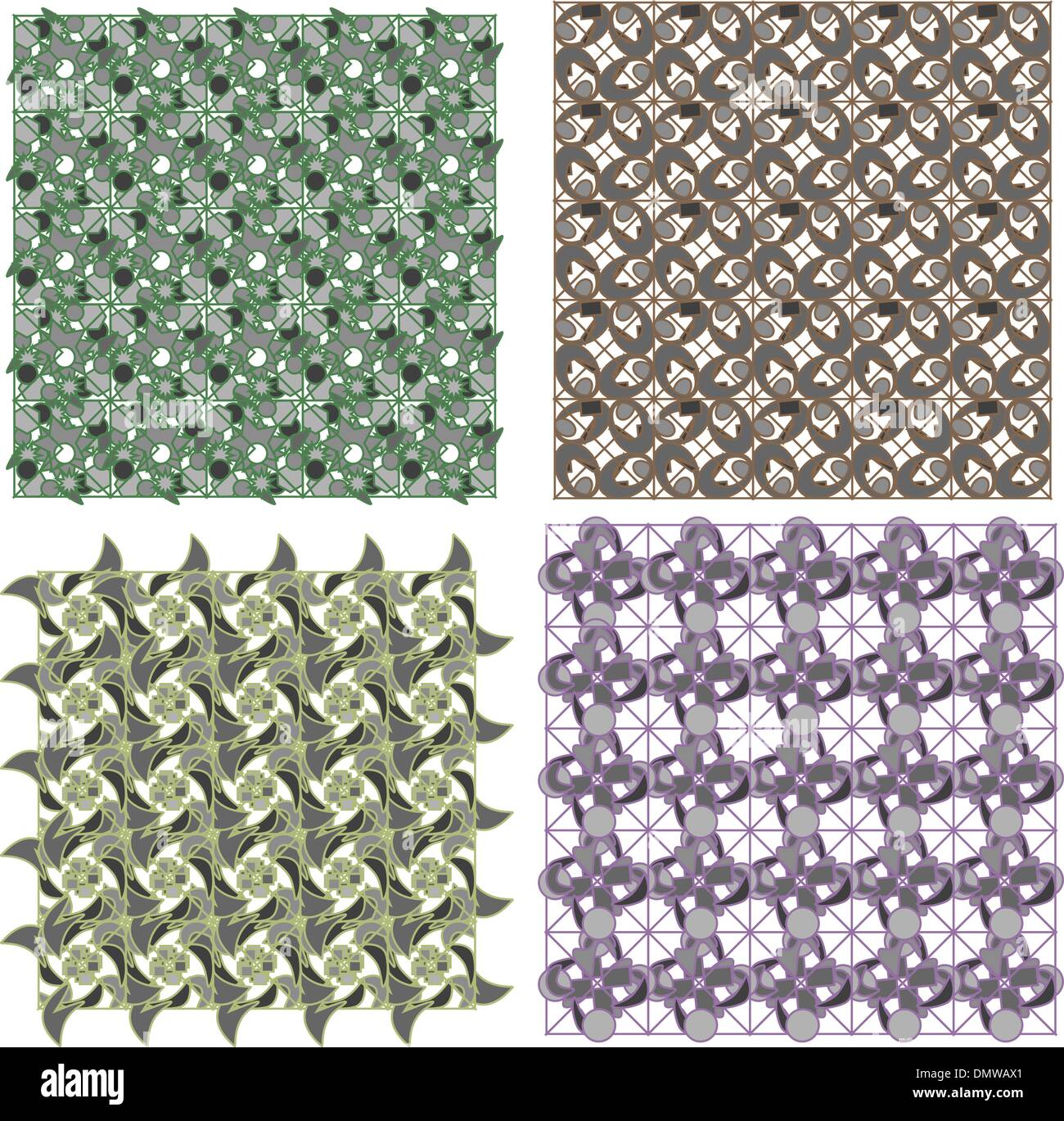 Vector cracked set texture. abstract background Stock Vector Image ...